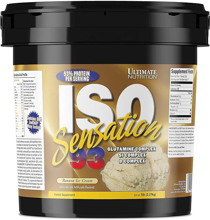 Ultimate Nutrition ISO Sensation 93 5 lbs Банан 2,3 кг купить в Алматы ...