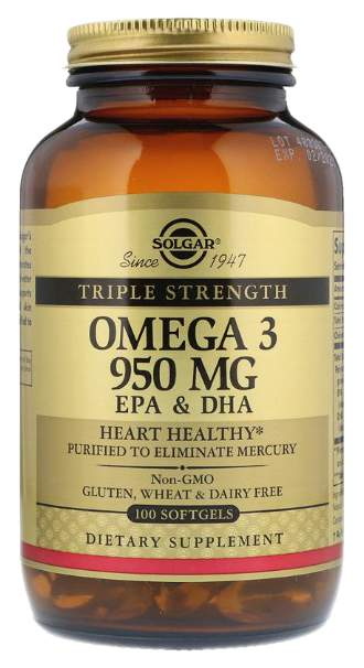 Solgar Triple Strength Omega-3 950 mg ЕРА & DHA 100 caps купить в ...